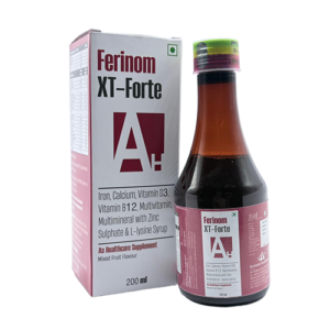 Ferinom XT-Forte Syrup | Iron Calcium Vitamin D3 Multivitamin Syrup