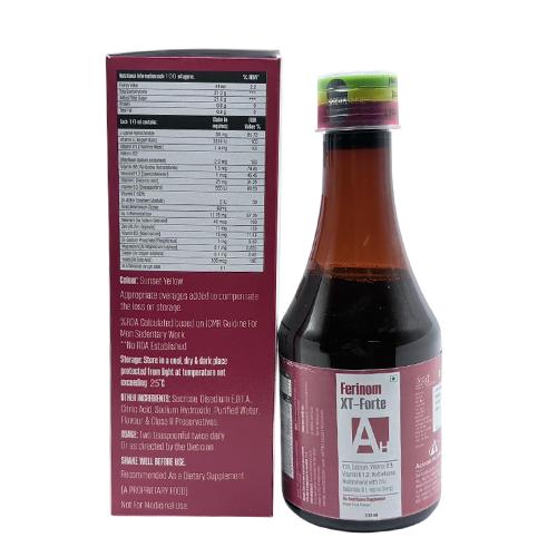 Ferinom XT-Forte Syrup | Iron Calcium Vitamin D3 Multivitamin Syrup